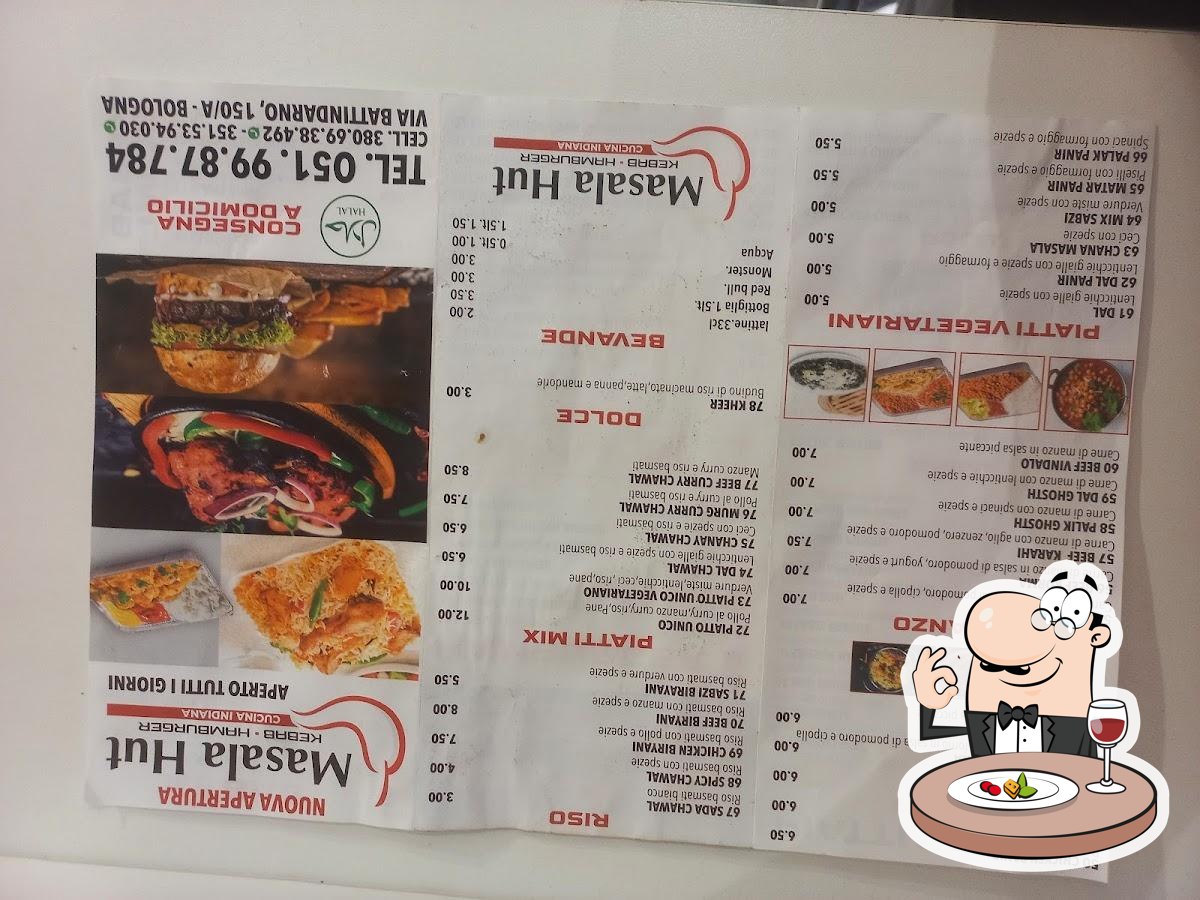 MASALA HUT, Bologna - Menu del ristorante, prezzi e recensioni