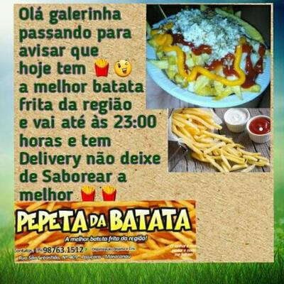 Pepeta da Batata Frita a Melhor Da Região, Maracanaú - Menu do ...