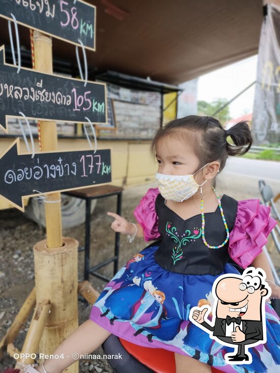 Меню ชาเย็นกาแฟสดรถบัส Cafe' Aliens, Бан Кланг