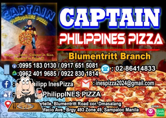 Captain Philippines Pizza, Manila - Restaurant menu, prices and reviews