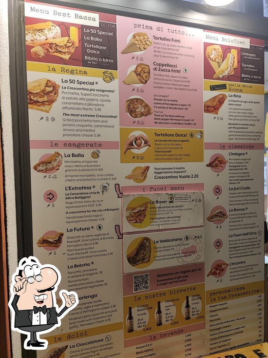 Indegno - la crescentina 2.0, Bologna - Restaurant menu, prices and reviews