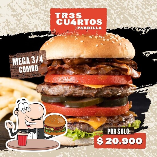 Tres Cuartos Parrilla Diver Plaza, Bogotá - Restaurant menu, prices and ...