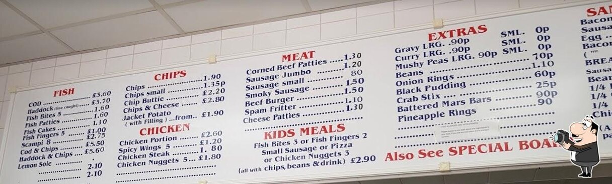 Top Fish Shop Wingate, Wingate - Restaurant menu, prices and reviews